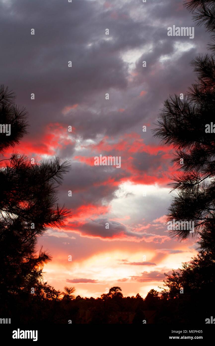 Sunset in Northern Arizona Stock Photo - Alamy