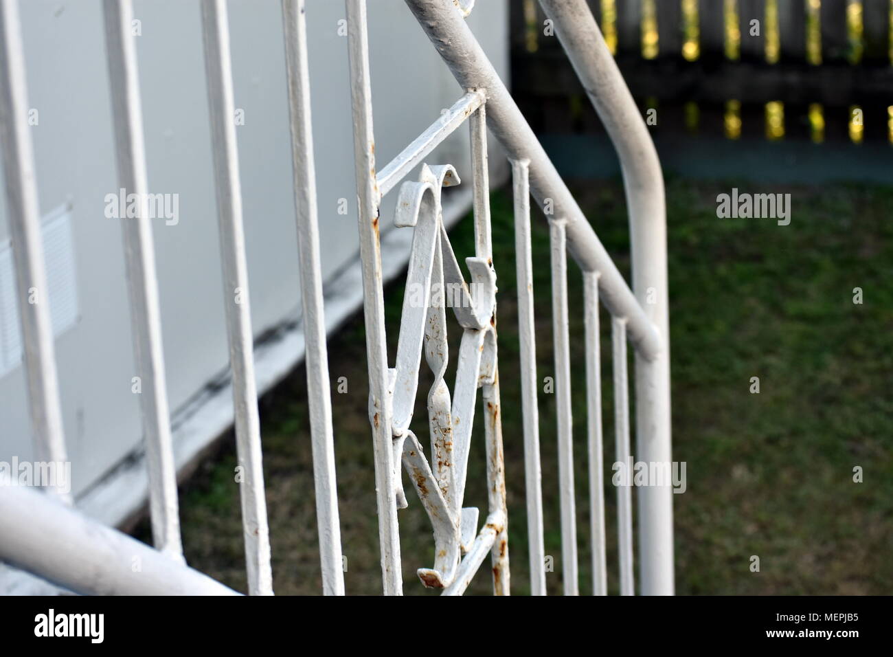 Rusting hand rail Stock Photo - Alamy