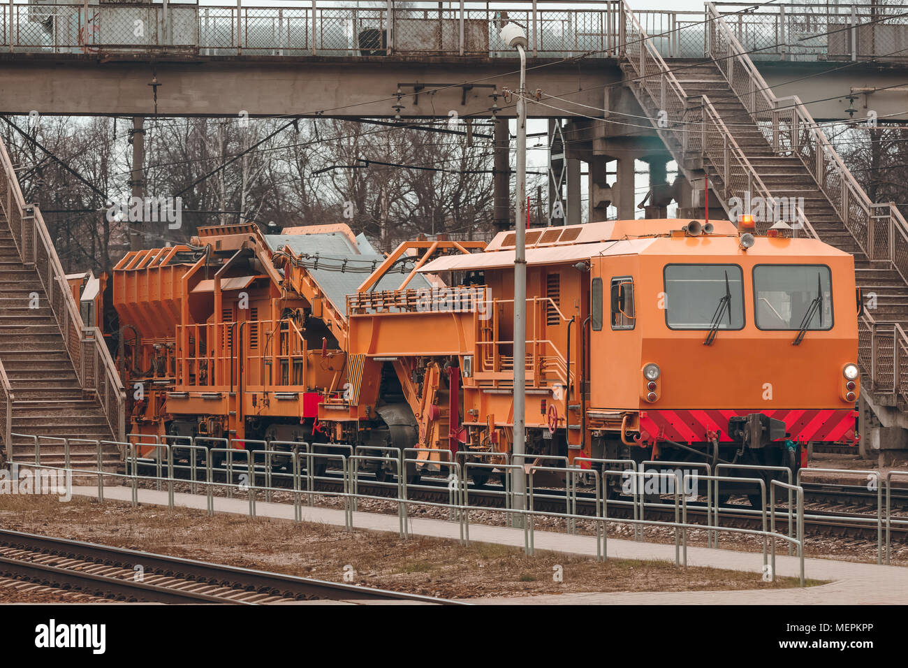 Ballast distributing and profiling machine hi-res stock photography and ...