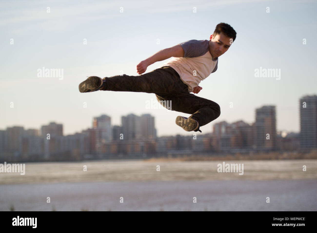Street Fight Kick High Resolution Stock Photography and Images - Alamy