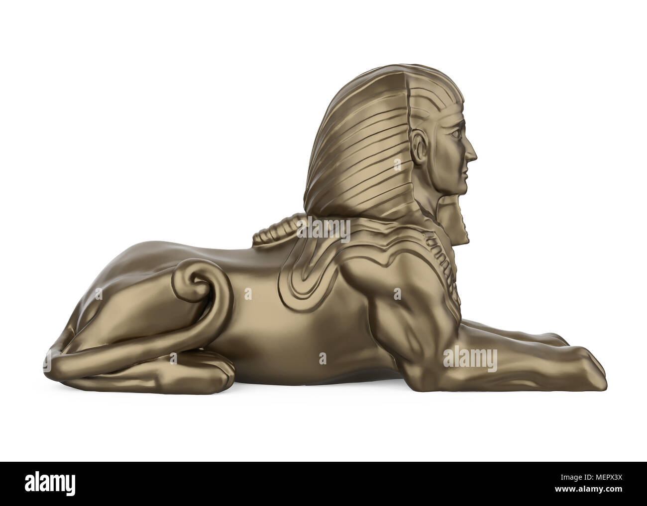 Egyptian Sphinx Statue Isolated Stock Photo - Alamy