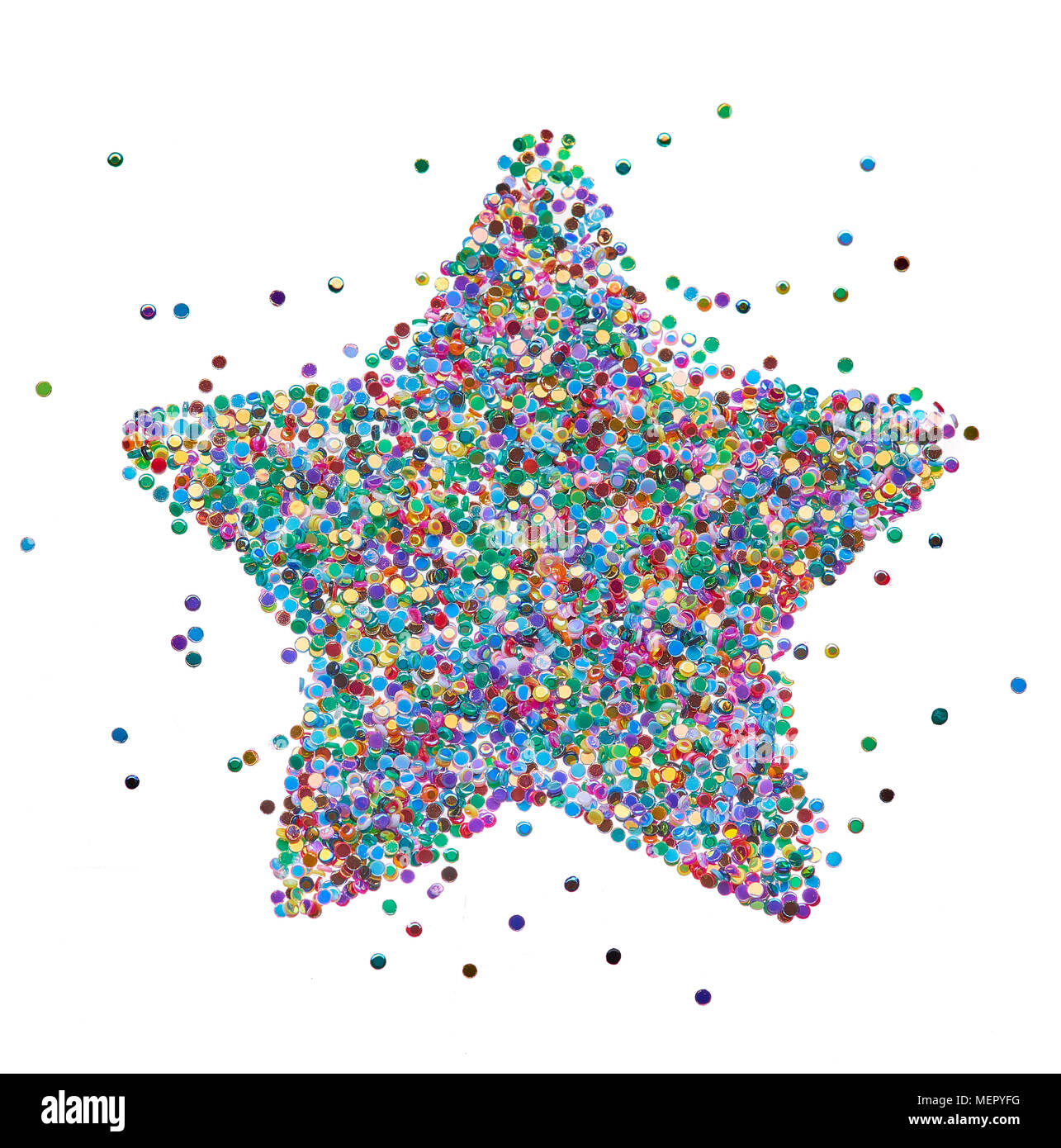 Bright and original background of multicolored dots, in the form of a ...