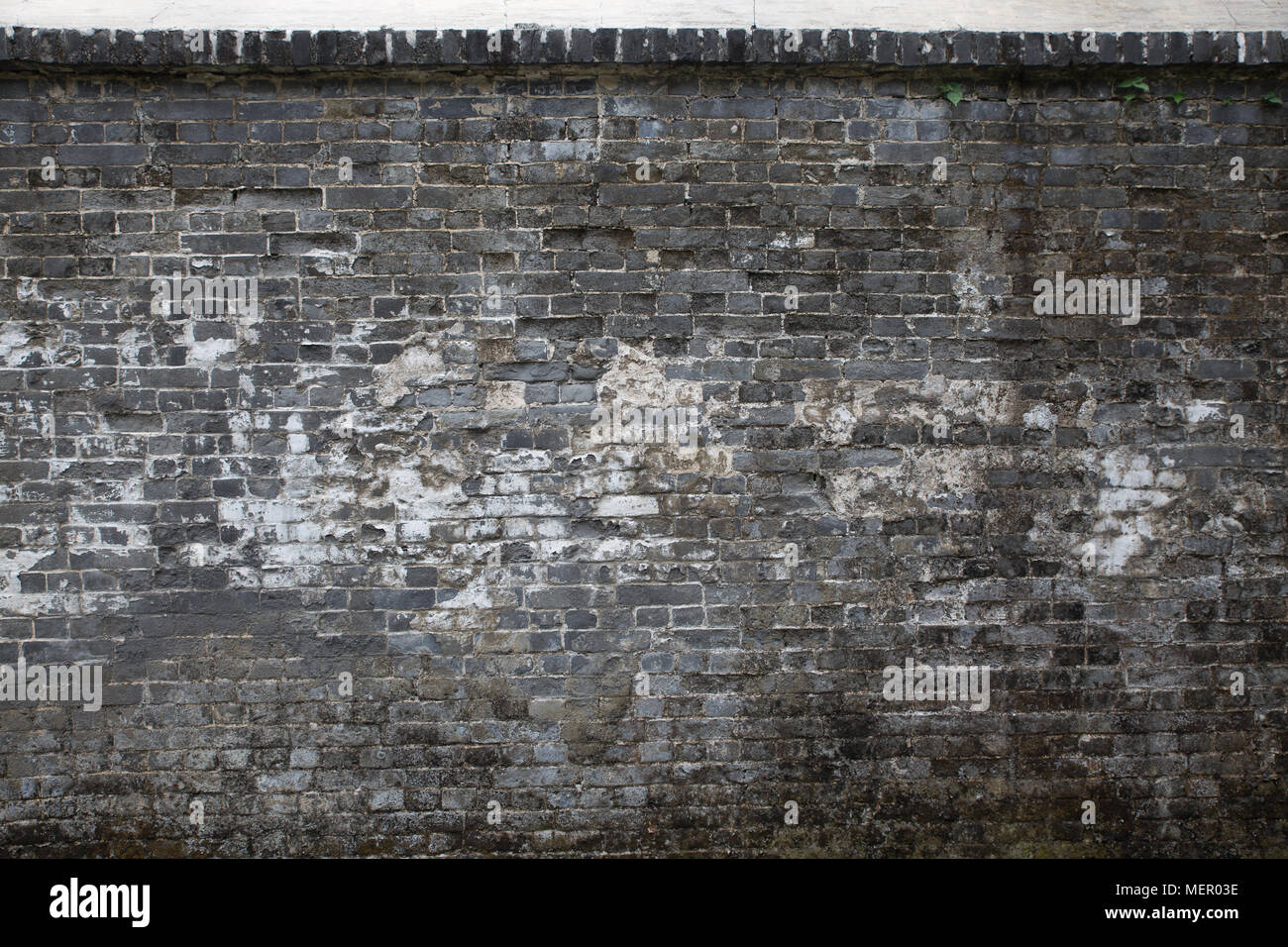Gray color old bricks wall Stock Photo - Alamy