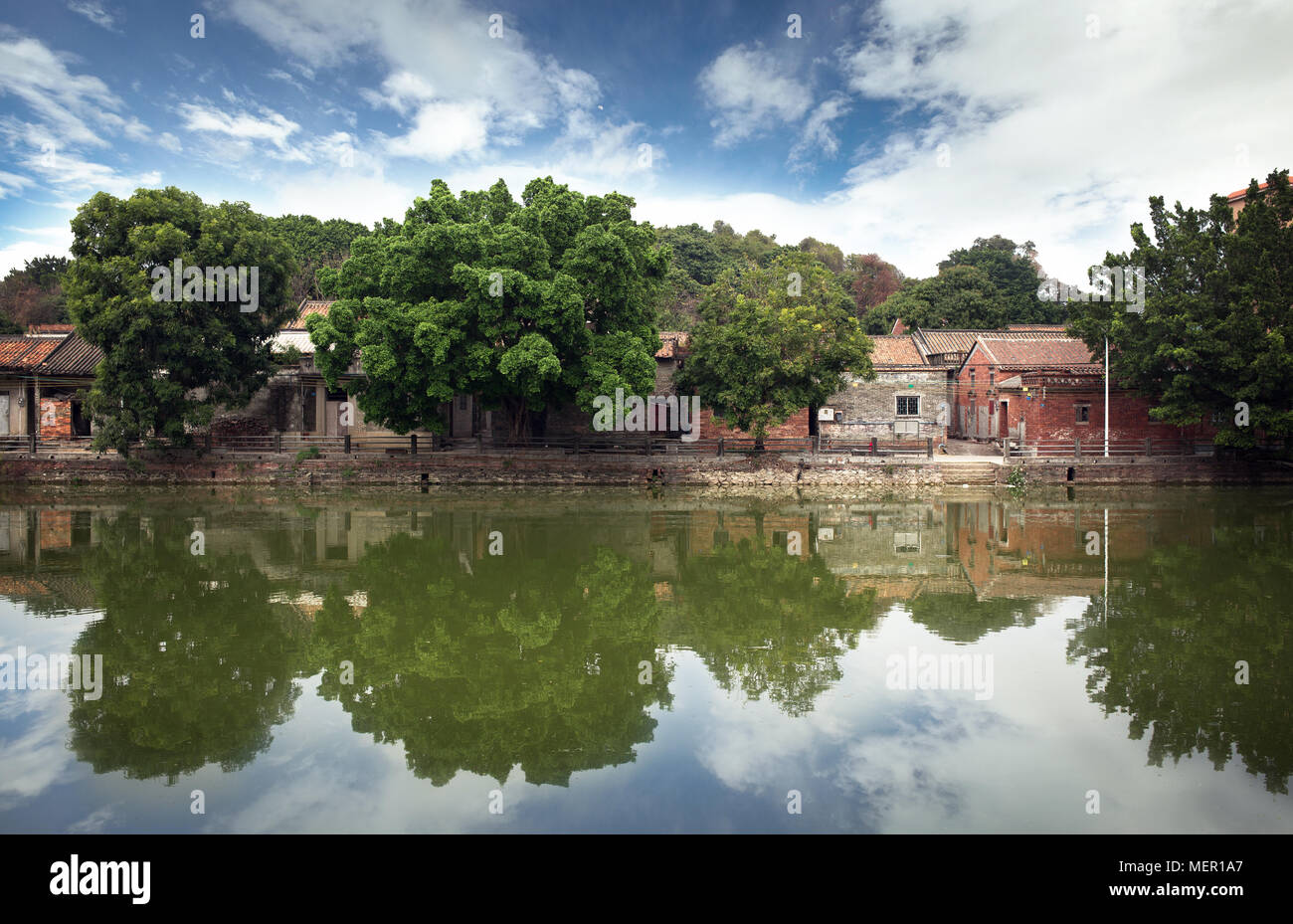 Landscape of old country in china Stock Photo - Alamy