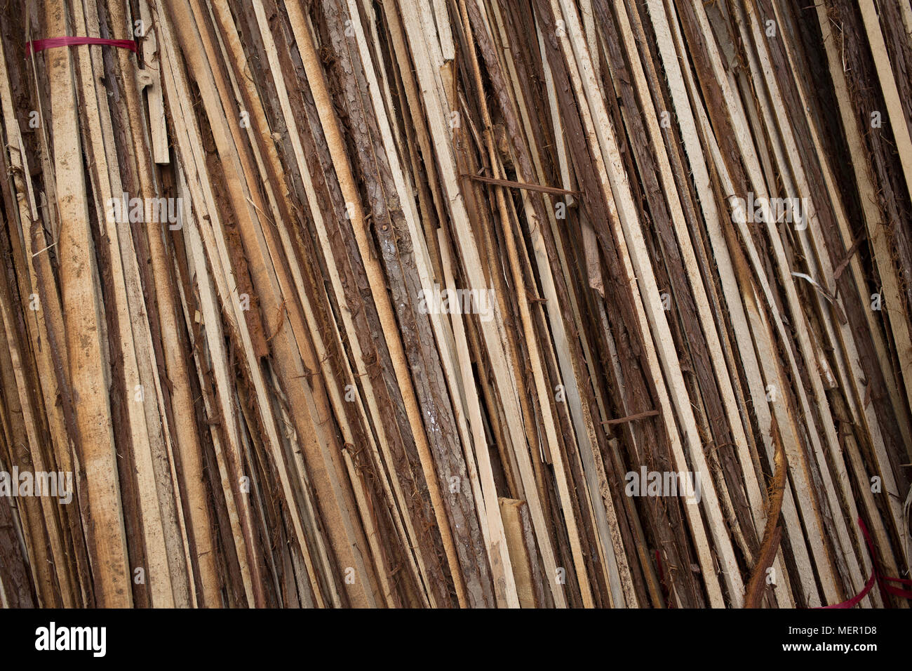 Old wooden batten texture background Stock Photo - Alamy