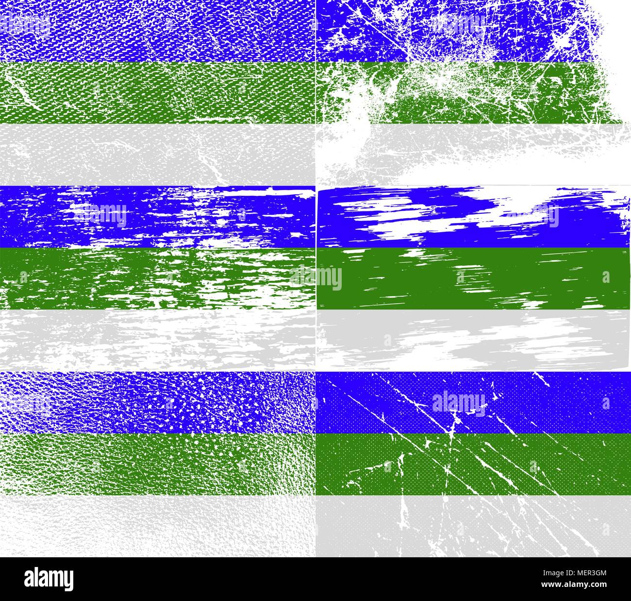Flag of Komi with old texture. Vector illustration Stock Vector Image ...