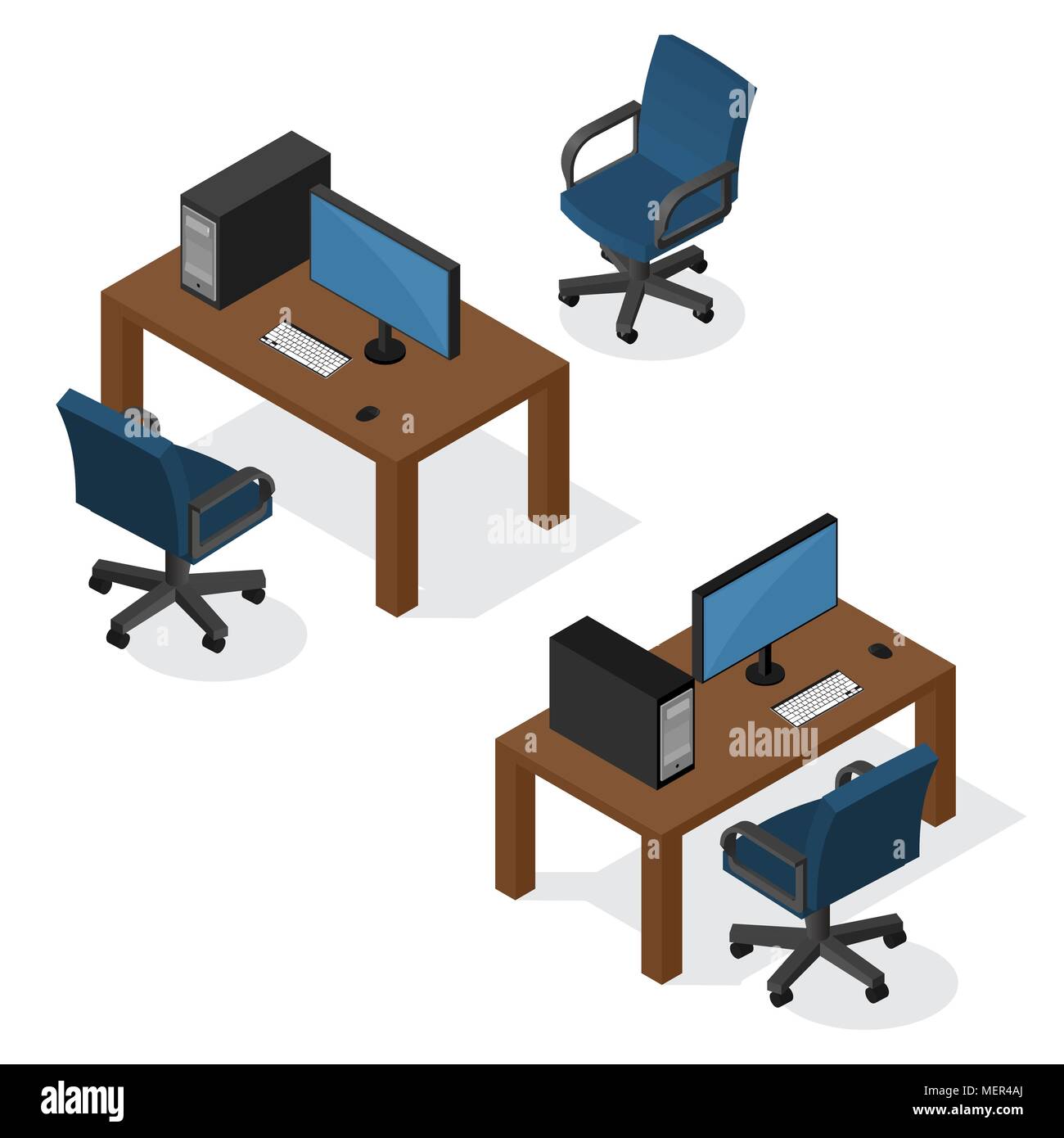 Isometric graphic designer workplace Stock Vector Images - Alamy