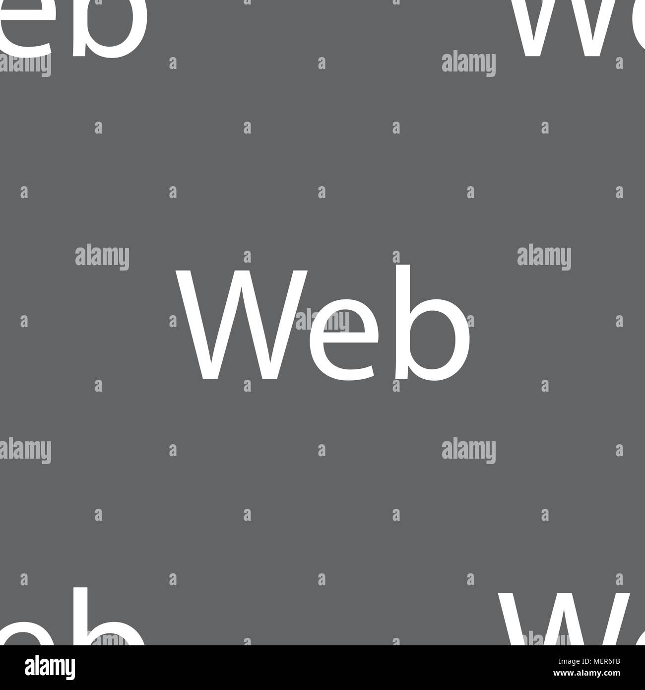 Web sign icon. World wide web symbol. Seamless pattern on a gray ...