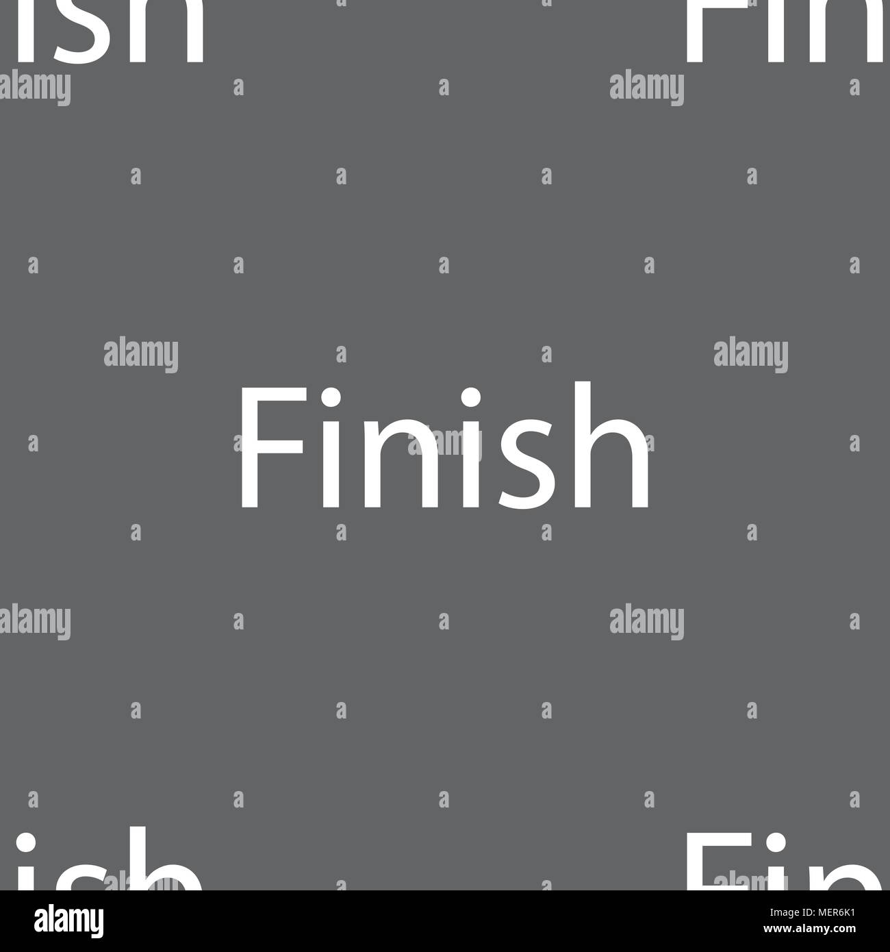 Finish sign icon. Power button. Seamless pattern on a gray background ...