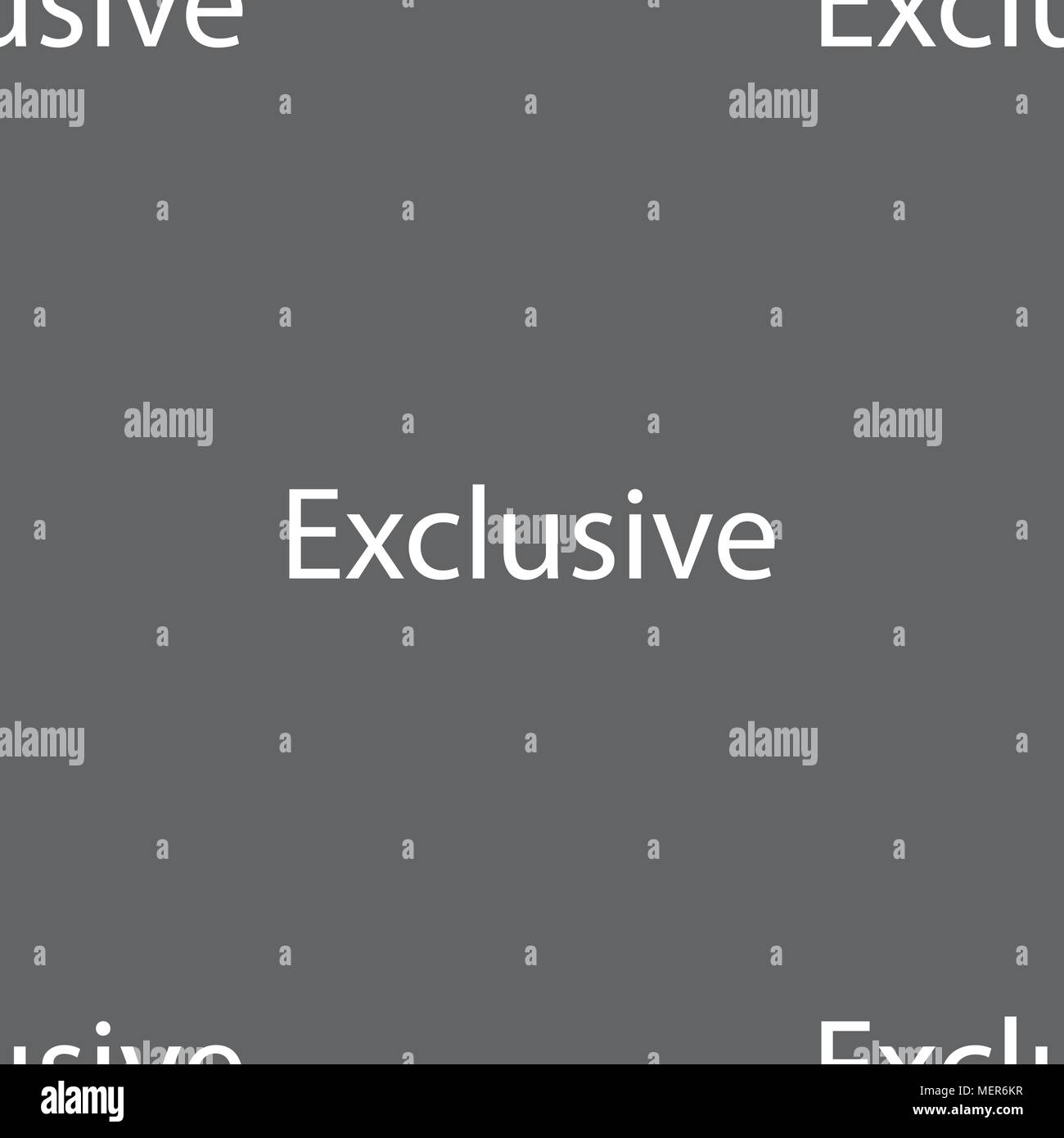 Exclusive sign icon. Special offer symbol. Seamless pattern on a gray ...