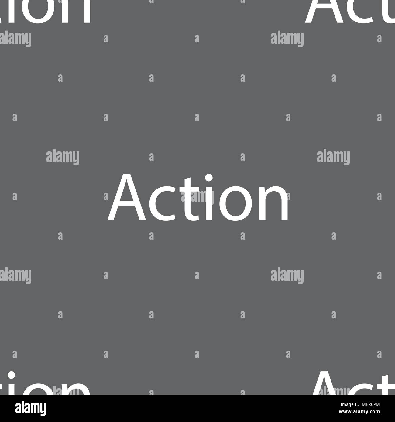 Action sign icon. Motivation button with arrow. Seamless pattern on a ...