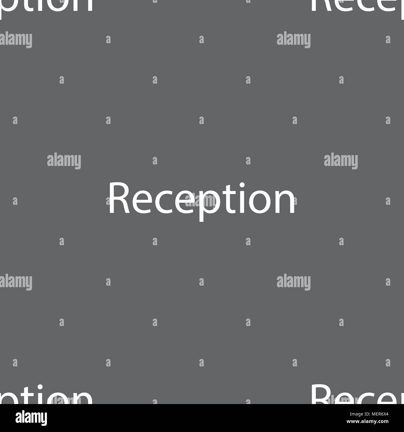 Reception sign icon. Hotel registration table symbol. Seamless pattern ...