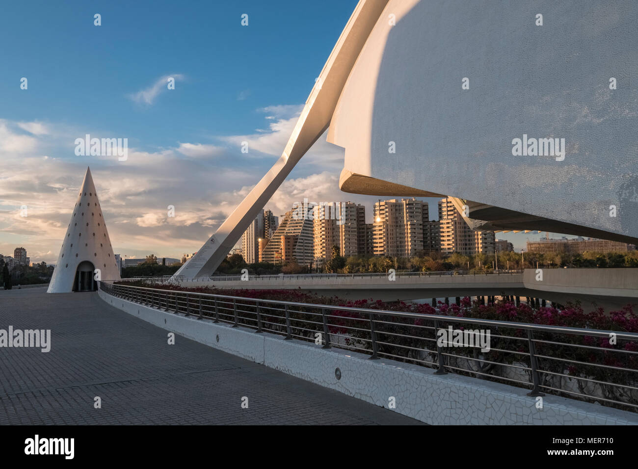 Valencia skyline , featuring high rise buildings seen through the ...