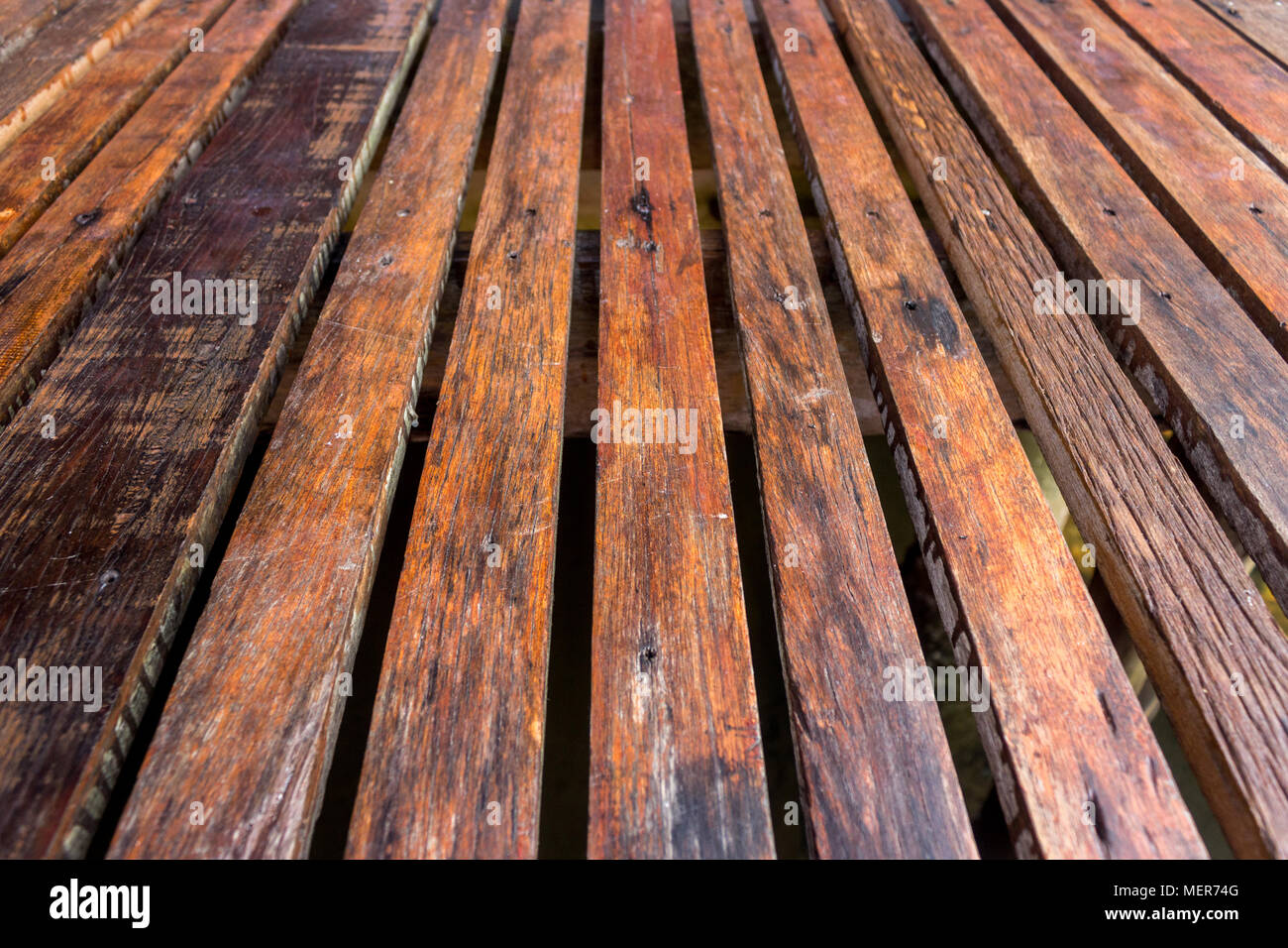 wood panel empty floor texture perspective background Stock Photo - Alamy