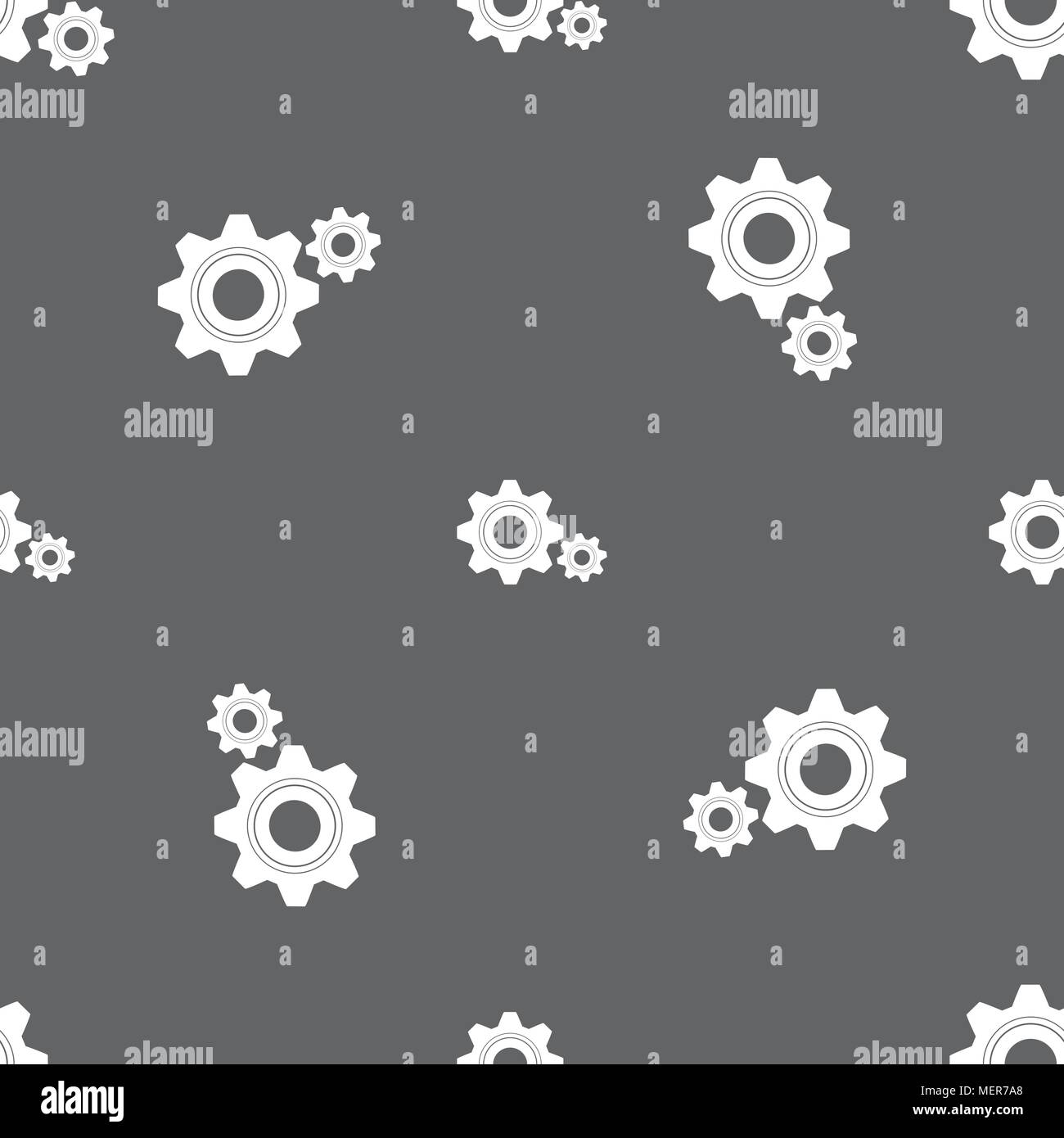 Cog settings sign icon. Cogwheel gear mechanism symbol. Seamless ...