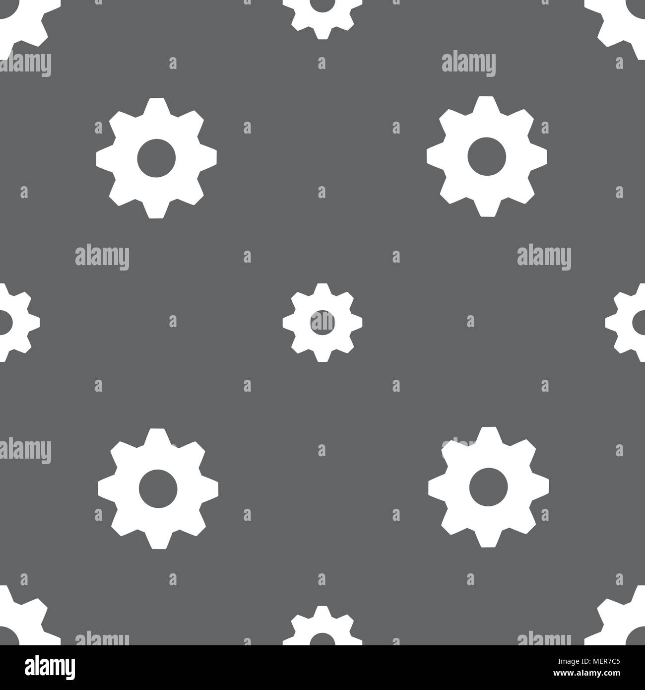 Cog settings sign icon. Cogwheel gear mechanism symbol. Seamless ...