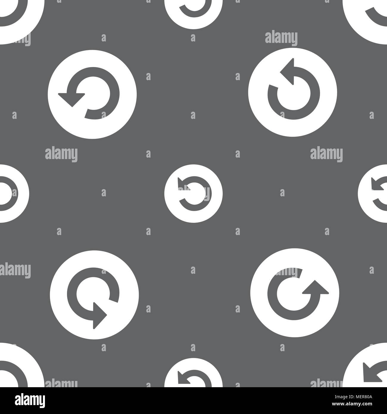 Upgrade, arrow icon sign. Seamless pattern on a gray background. Vector ...