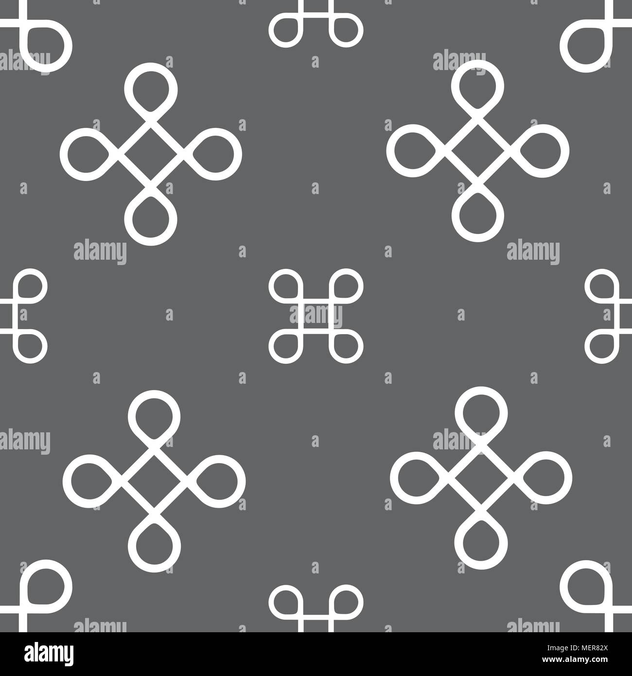 Keyboard Maestro icon. Seamless pattern on a gray background. Vector ...
