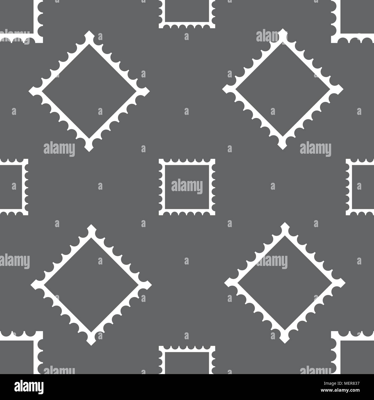 Photo frame template icon sign. Seamless pattern on a gray background ...