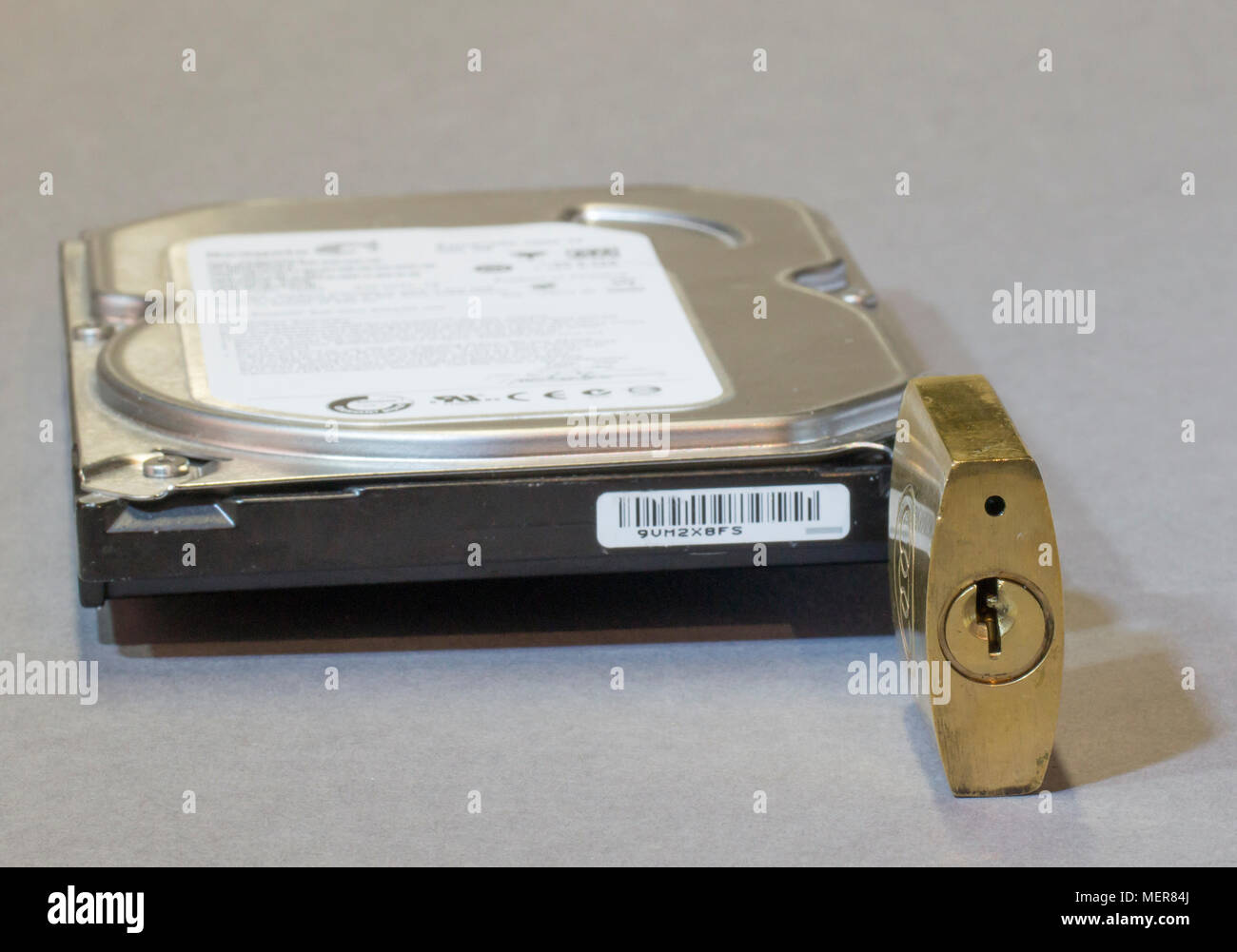 Concept picture, a distressed PC hard drive Stock Photo - Alamy