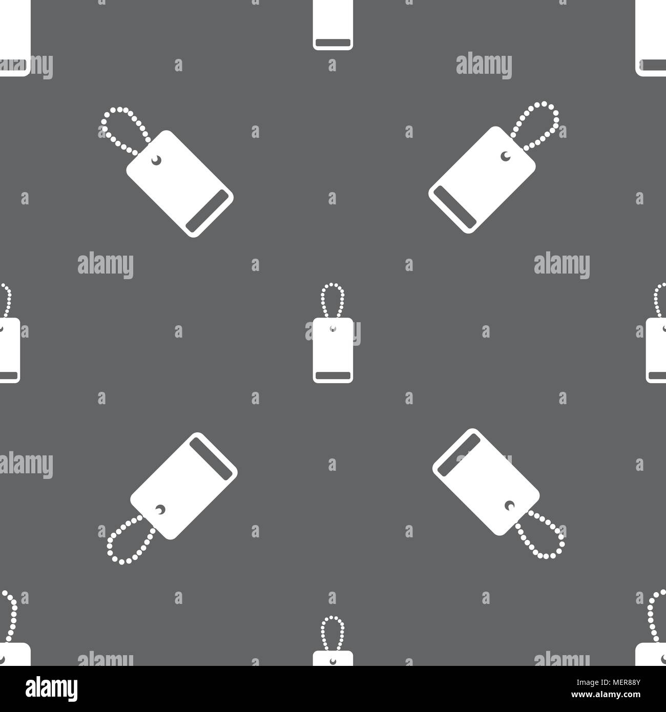 army chains icon sign. Seamless pattern on a gray background. Vector ...