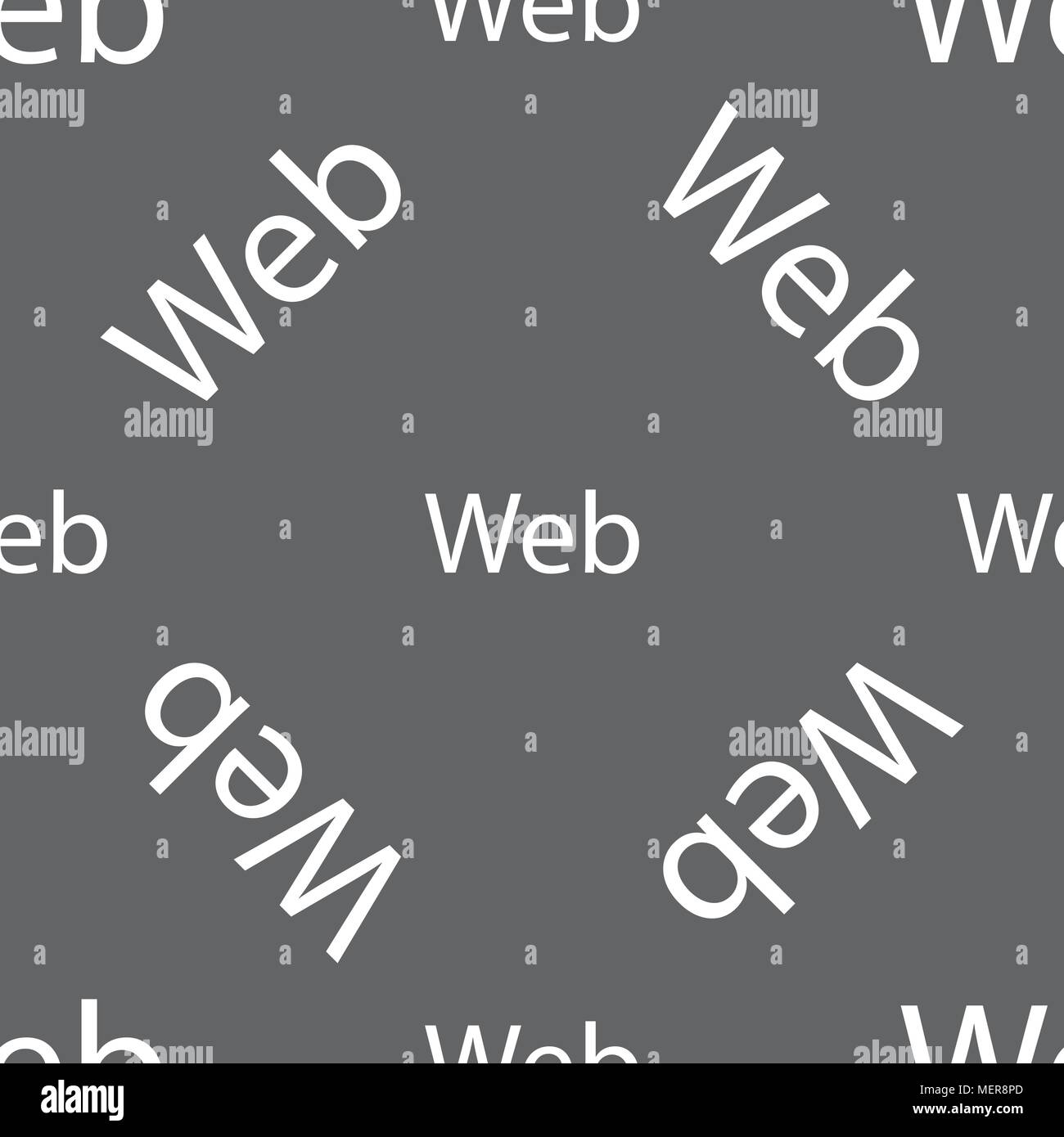 Web sign icon. World wide web symbol. Seamless pattern on a gray ...