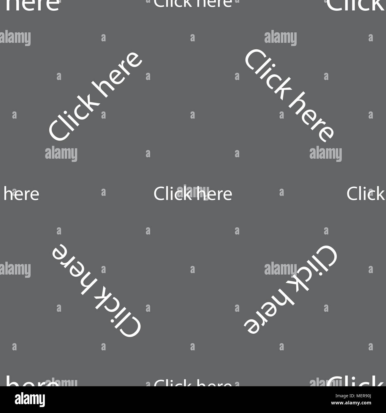 Click here sign icon. Press button. Seamless pattern on a gray ...