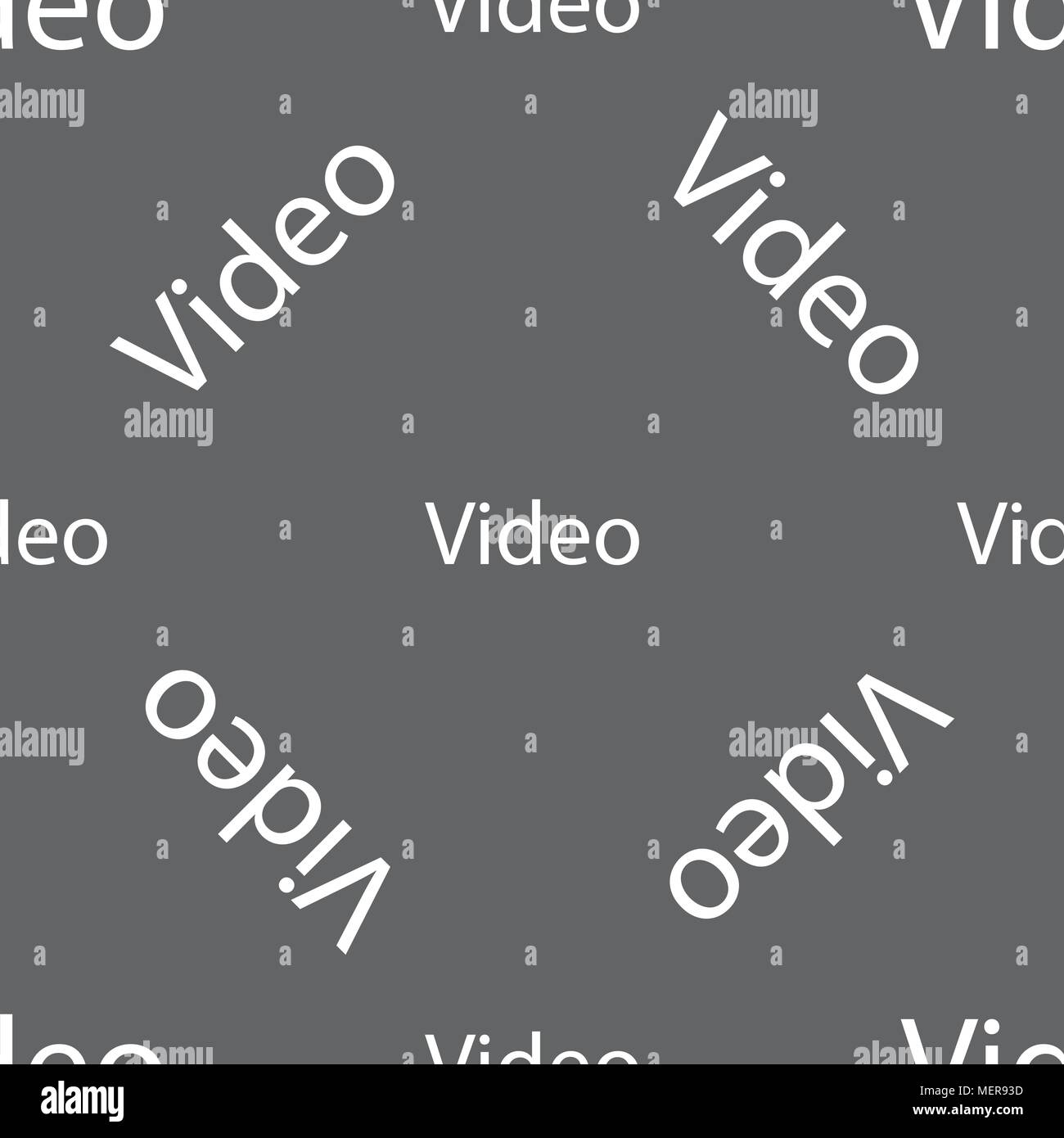 Play video sign icon. Player navigation symbol. Seamless pattern on a ...