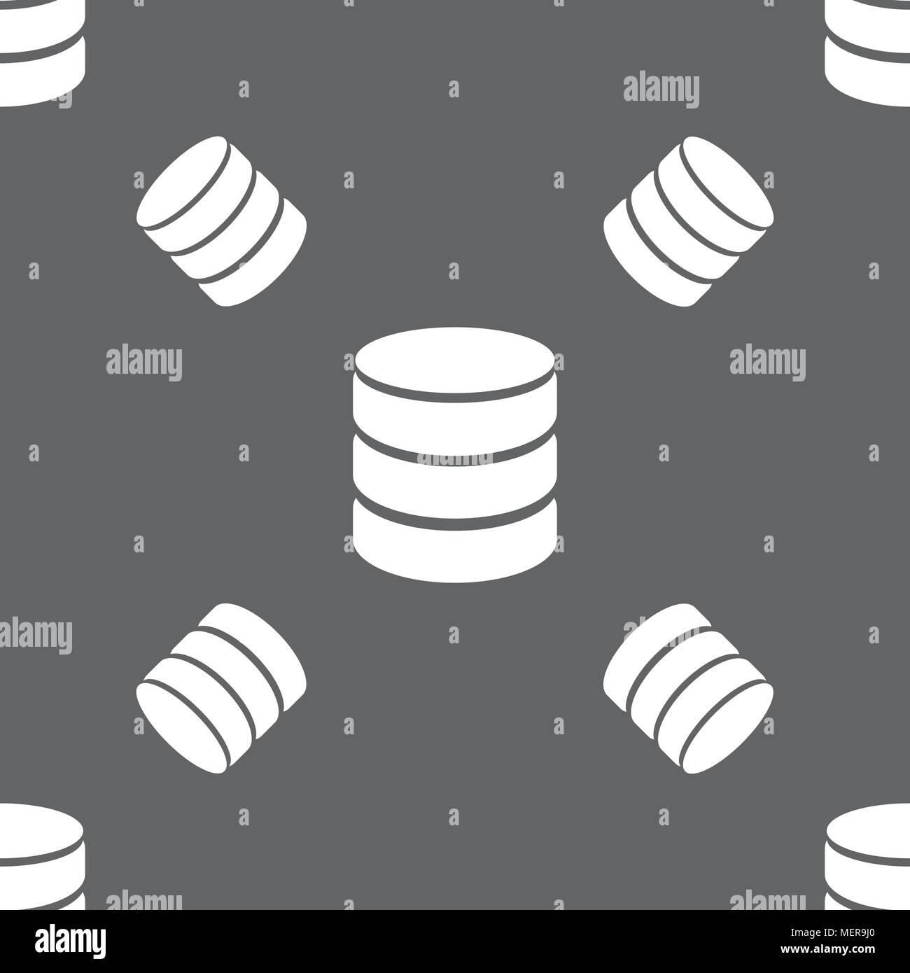 Hard disk and database sign icon. flash drive stick symbol. Seamless ...
