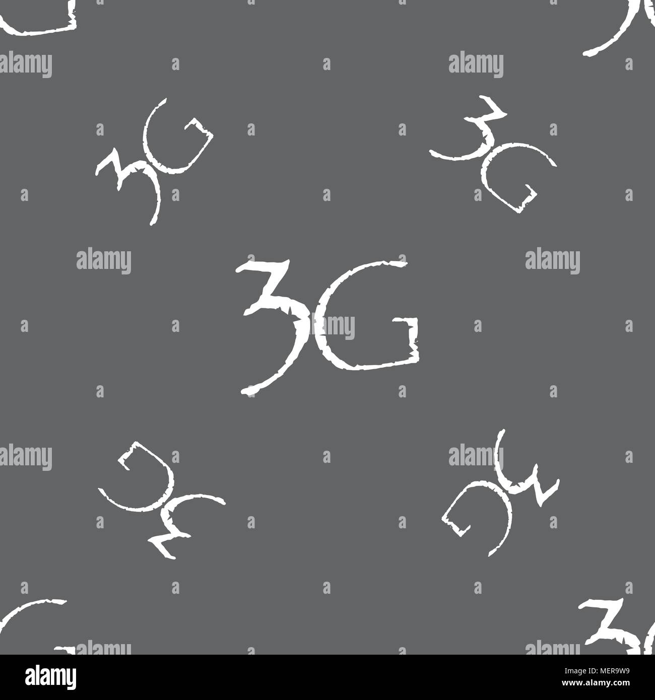 3G sign icon. Mobile telecommunications technology symbol. Seamless ...