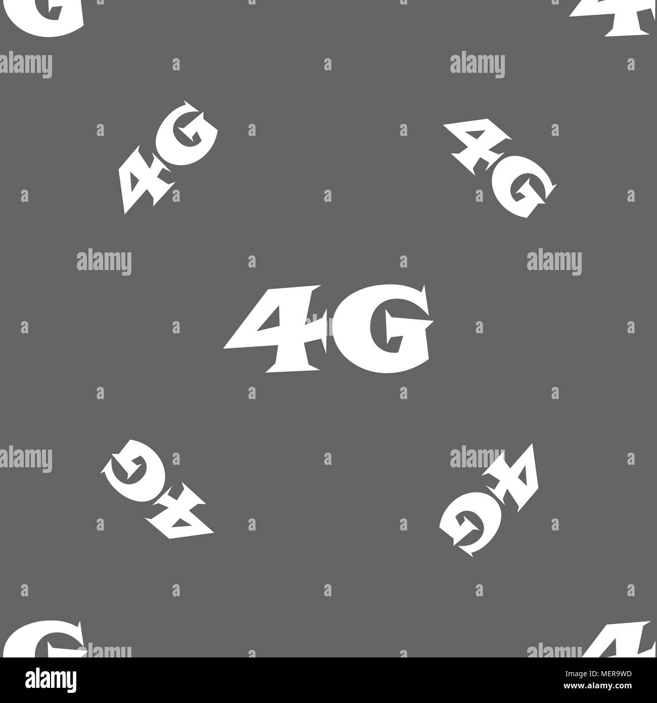 4G sign icon. Mobile telecommunications technology symbol. Seamless ...