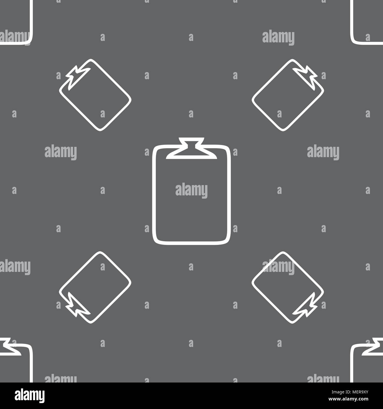 File annex icon. Paper clip symbol. Attach sign. Seamless pattern on a ...