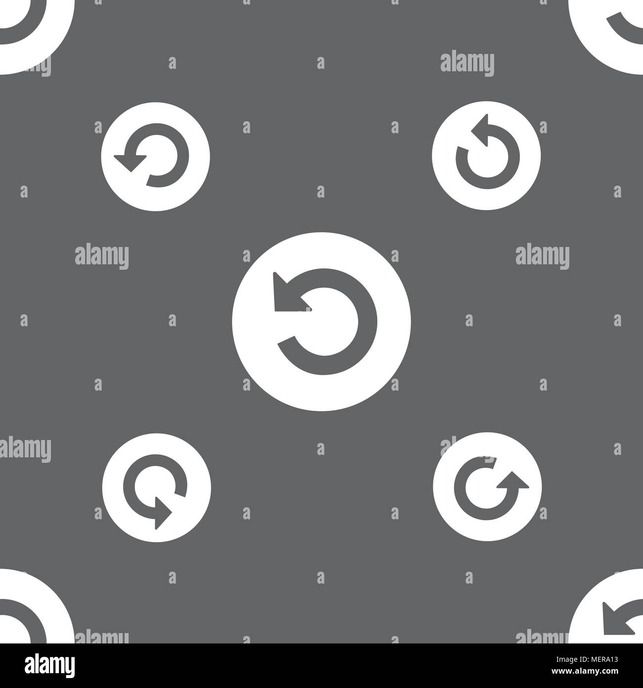 Upgrade, arrow icon sign. Seamless pattern on a gray background. Vector ...