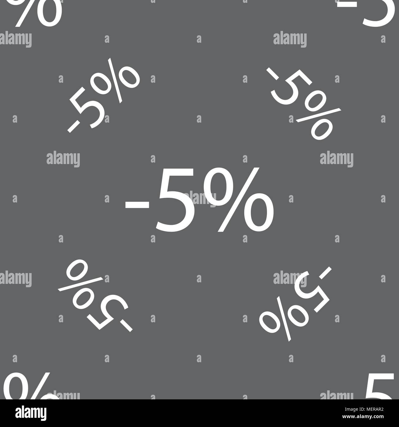 5 percent discount sign icon. Sale symbol. Special offer label ...