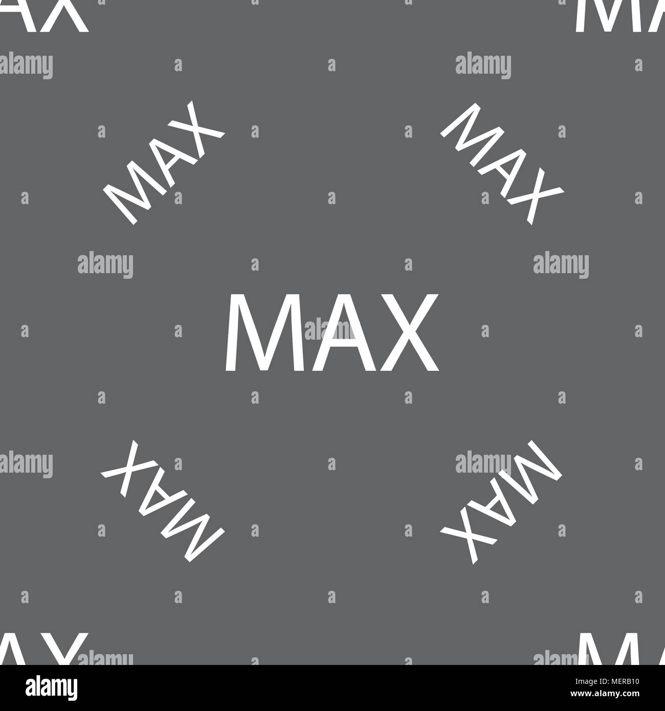 maximum sign icon. Seamless pattern on a gray background. Vector ...