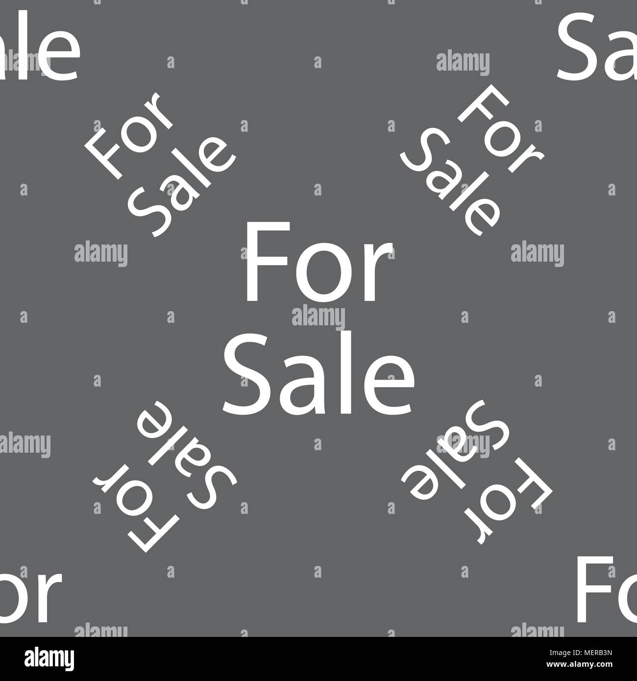 For sale sign icon. Real estate selling. Seamless pattern on a gray ...