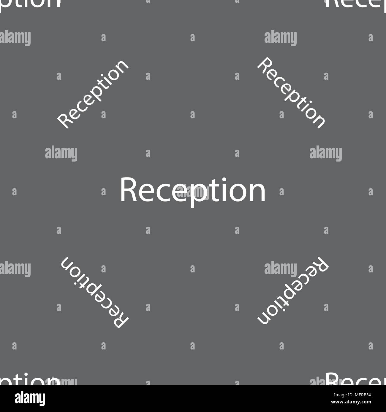 Reception sign icon. Hotel registration table symbol. Seamless pattern ...