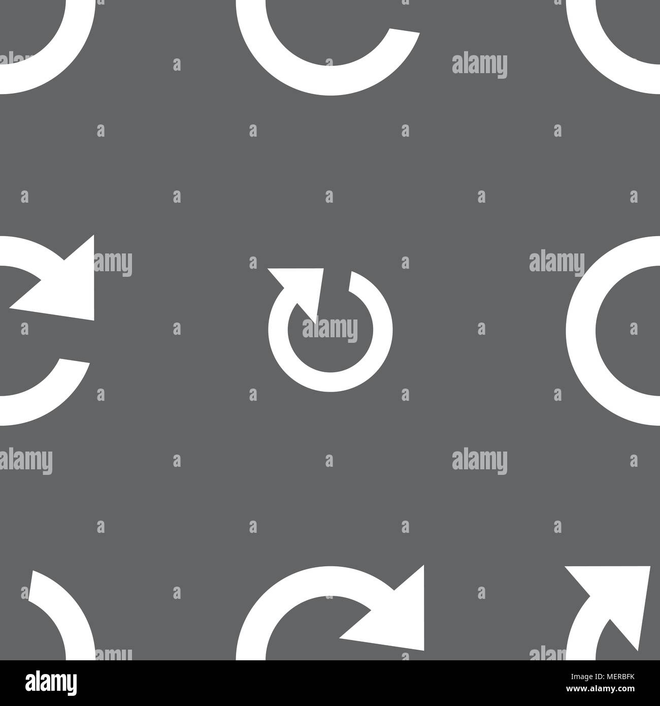 update sign icon. Full rotation arrow symbol. Seamless pattern on a ...
