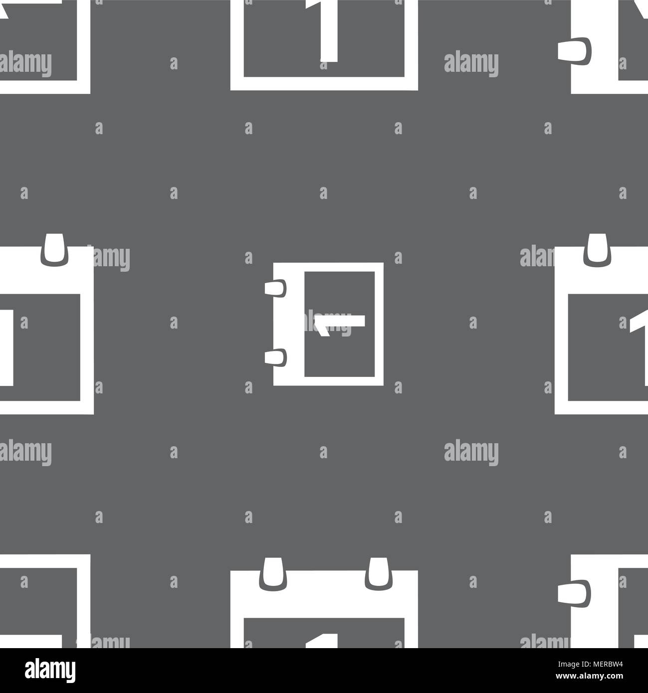 Calendar sign icon. 1 day month symbol. Date button. Seamless pattern ...