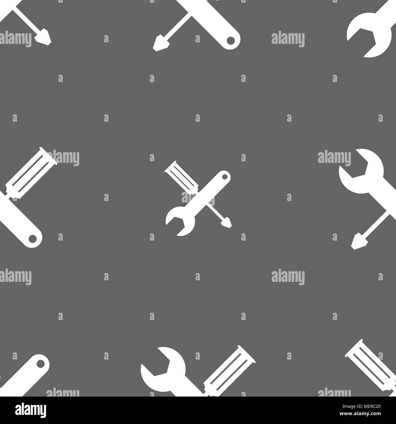 Repair tool sign icon. Service symbol. screwdriver with wrench ...