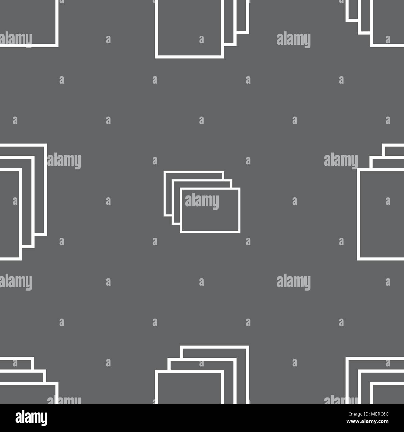 Copy file sign icon. Duplicate document symbol. Seamless pattern on a ...