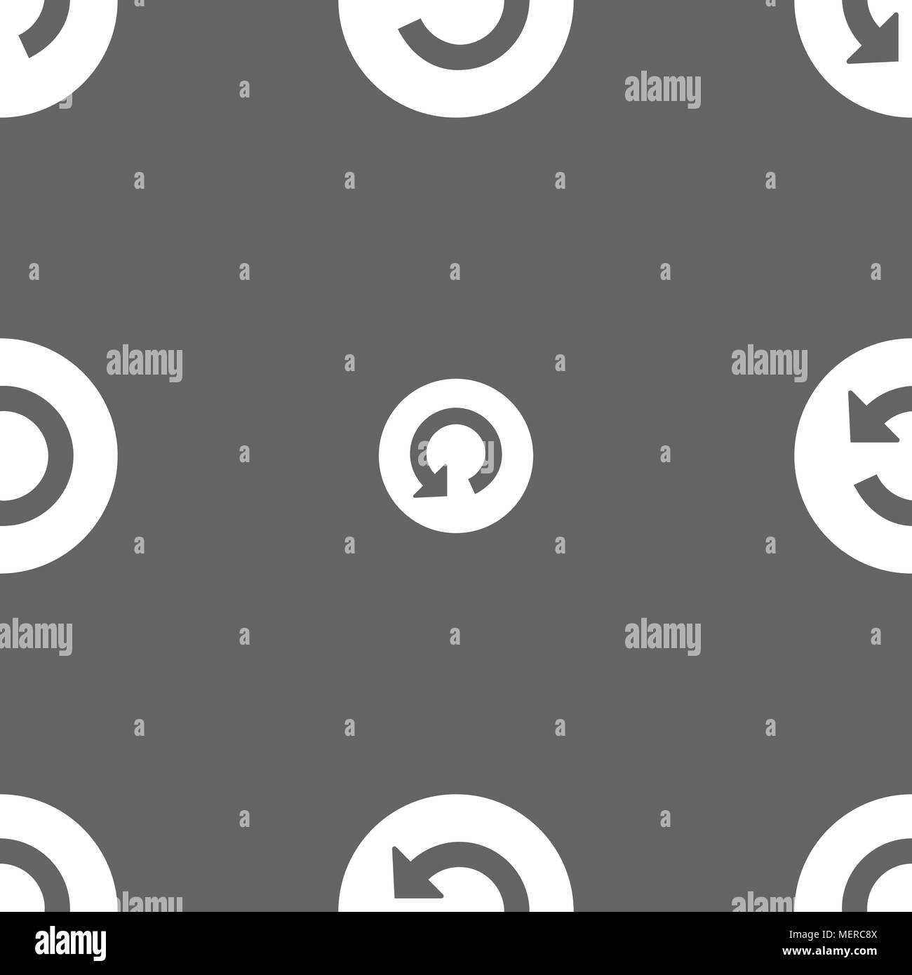 Upgrade, arrow icon sign. Seamless pattern on a gray background. Vector ...