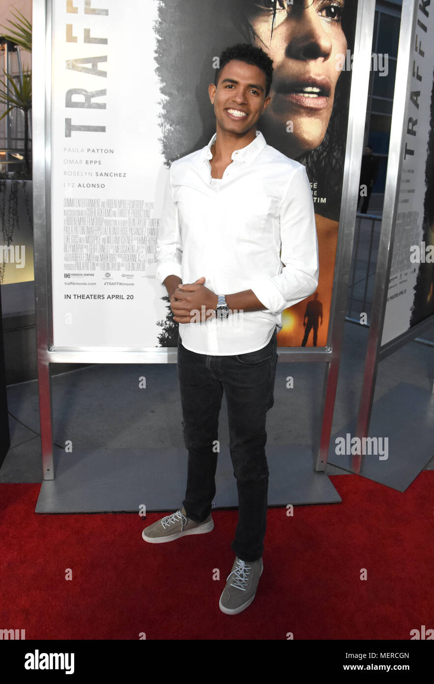 LOS ANGELES, CA - APRIL 19: Actor/rapper Mandela Van Peebles attends ...