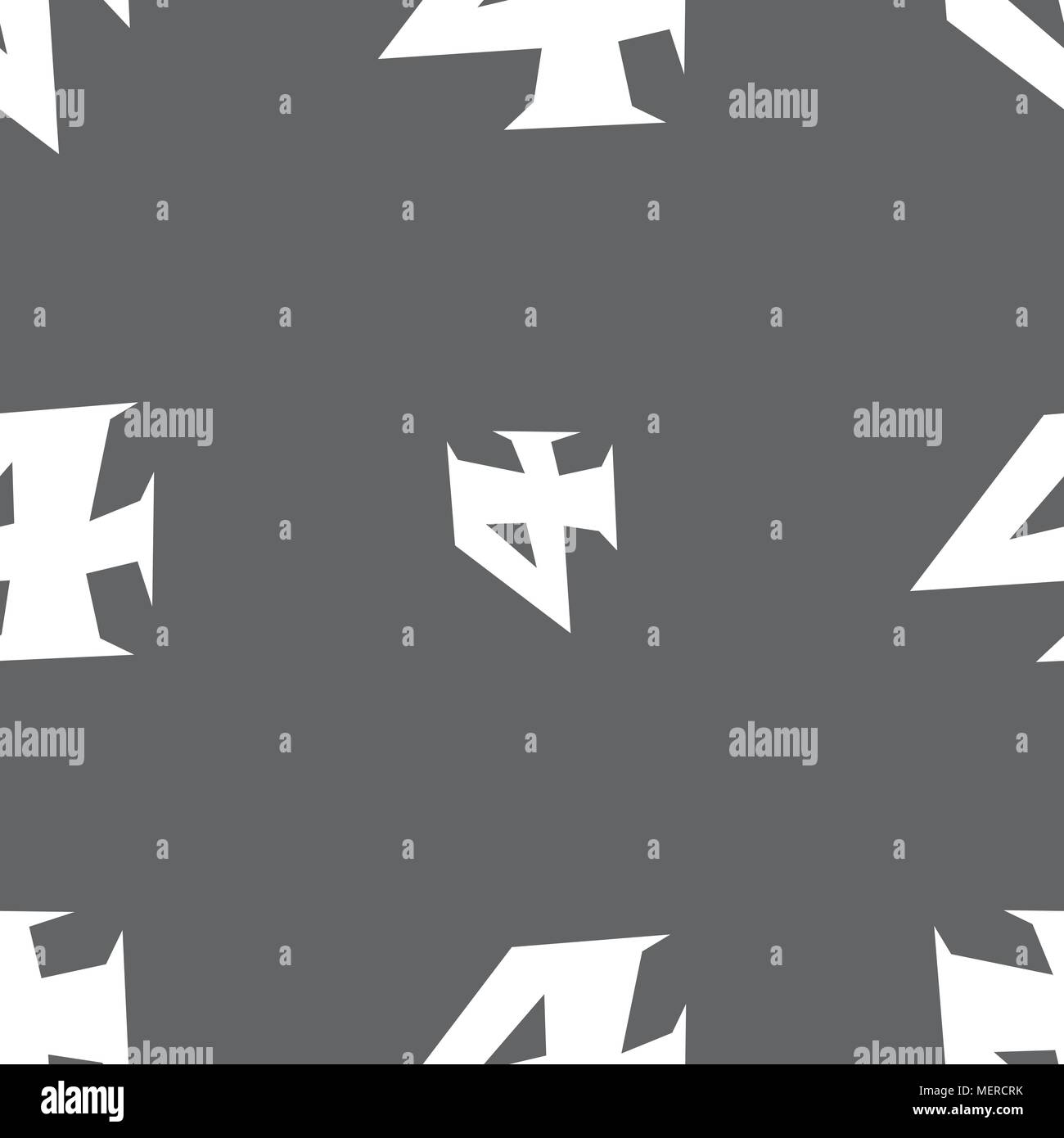number four icon sign. Seamless pattern on a gray background. Vector ...