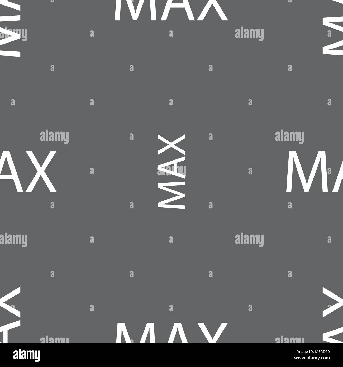 maximum sign icon. Seamless pattern on a gray background. Vector ...