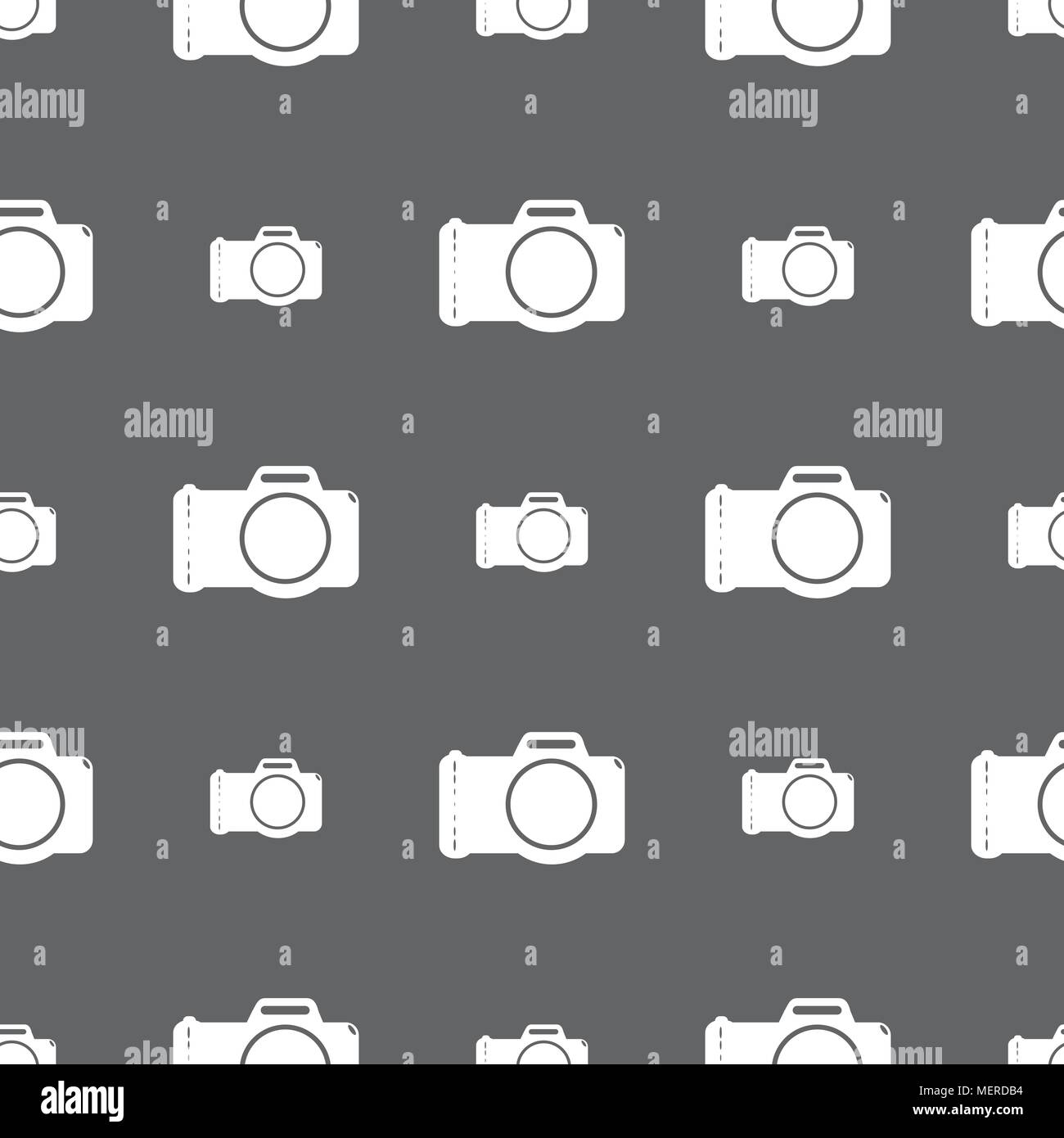 Photo camera sign icon. Digital photo camera symbol. Seamless pattern ...