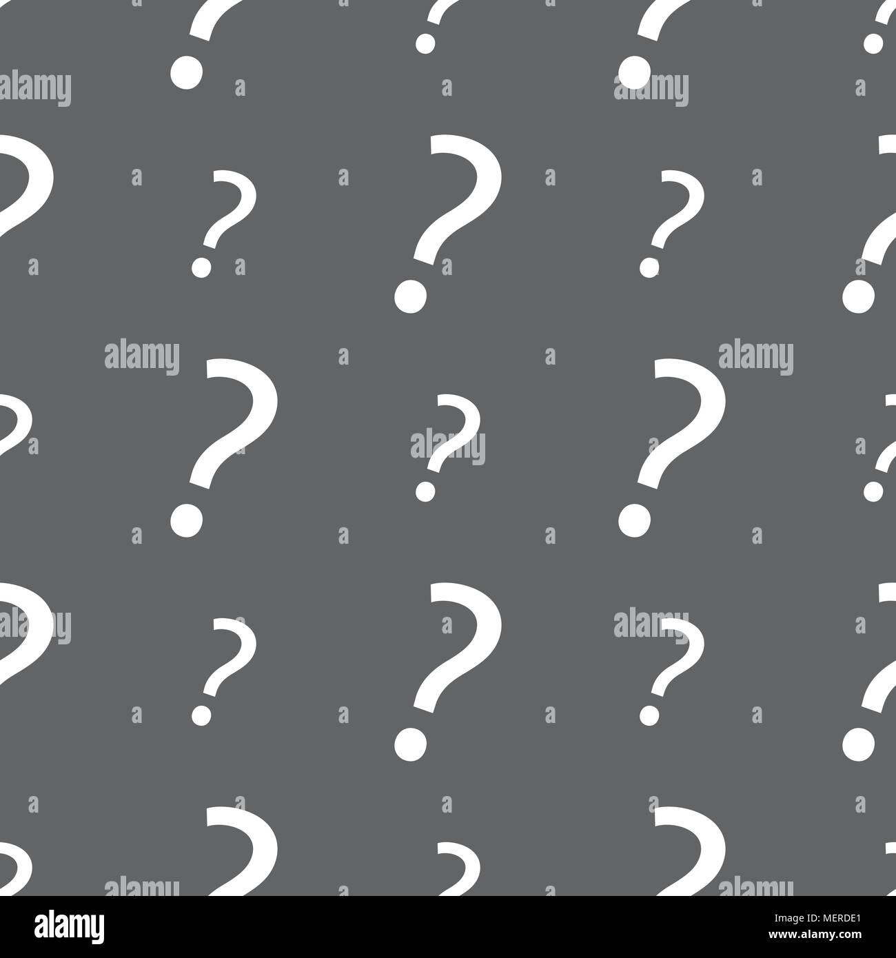 Question mark sign icon. Help symbol. FAQ sign. Seamless pattern on a ...