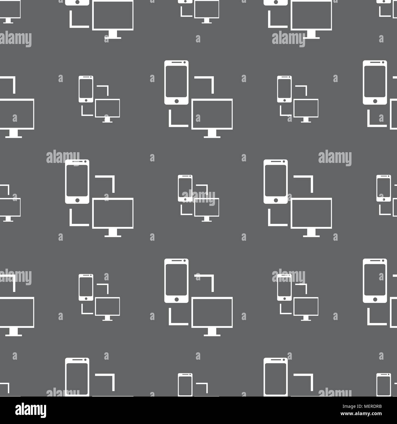 Synchronization sign icon. communicators sync symbol. Data exchange ...
