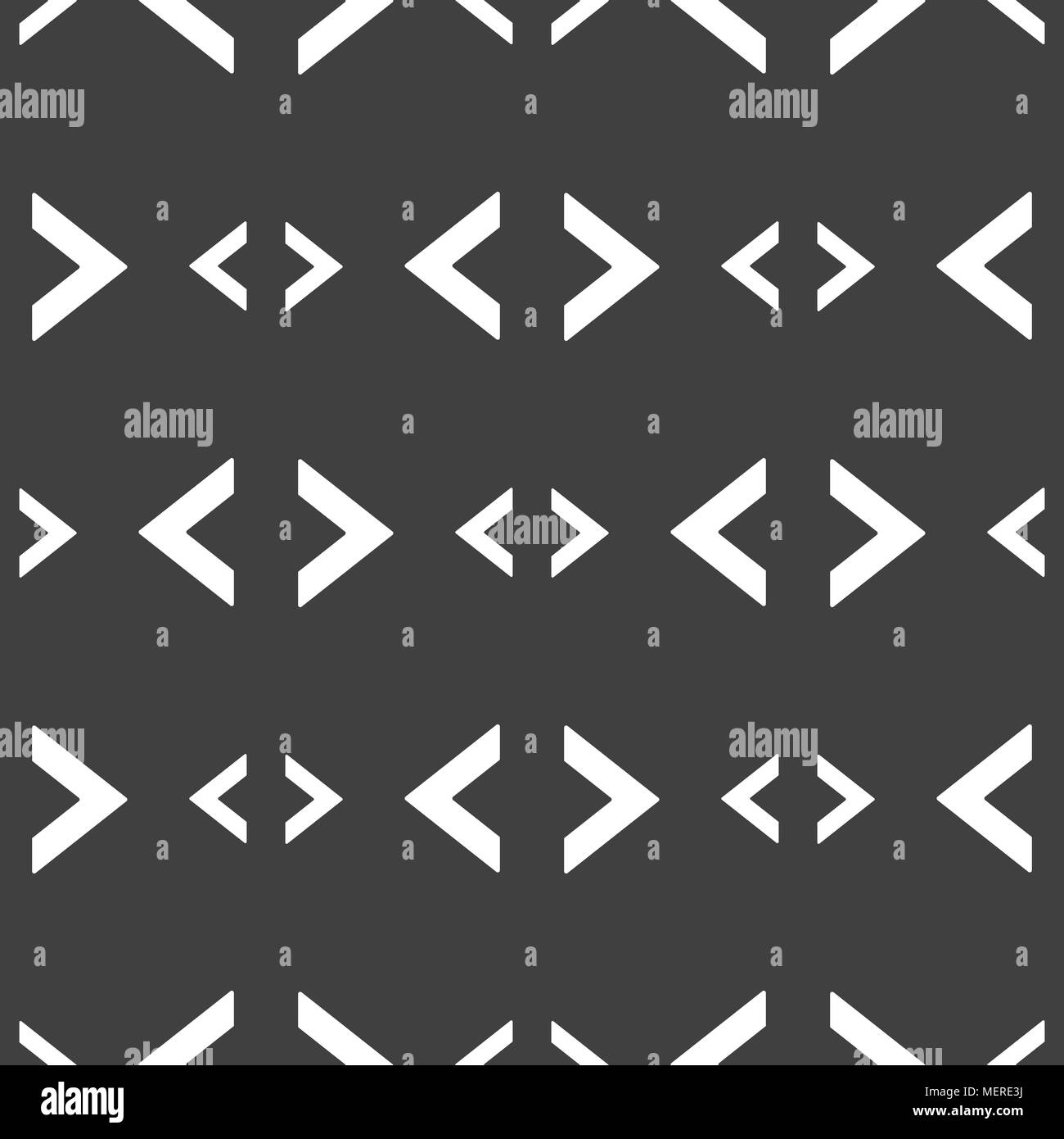 Code Sign Icon Programmer Symbol Seamless Pattern On A Gray