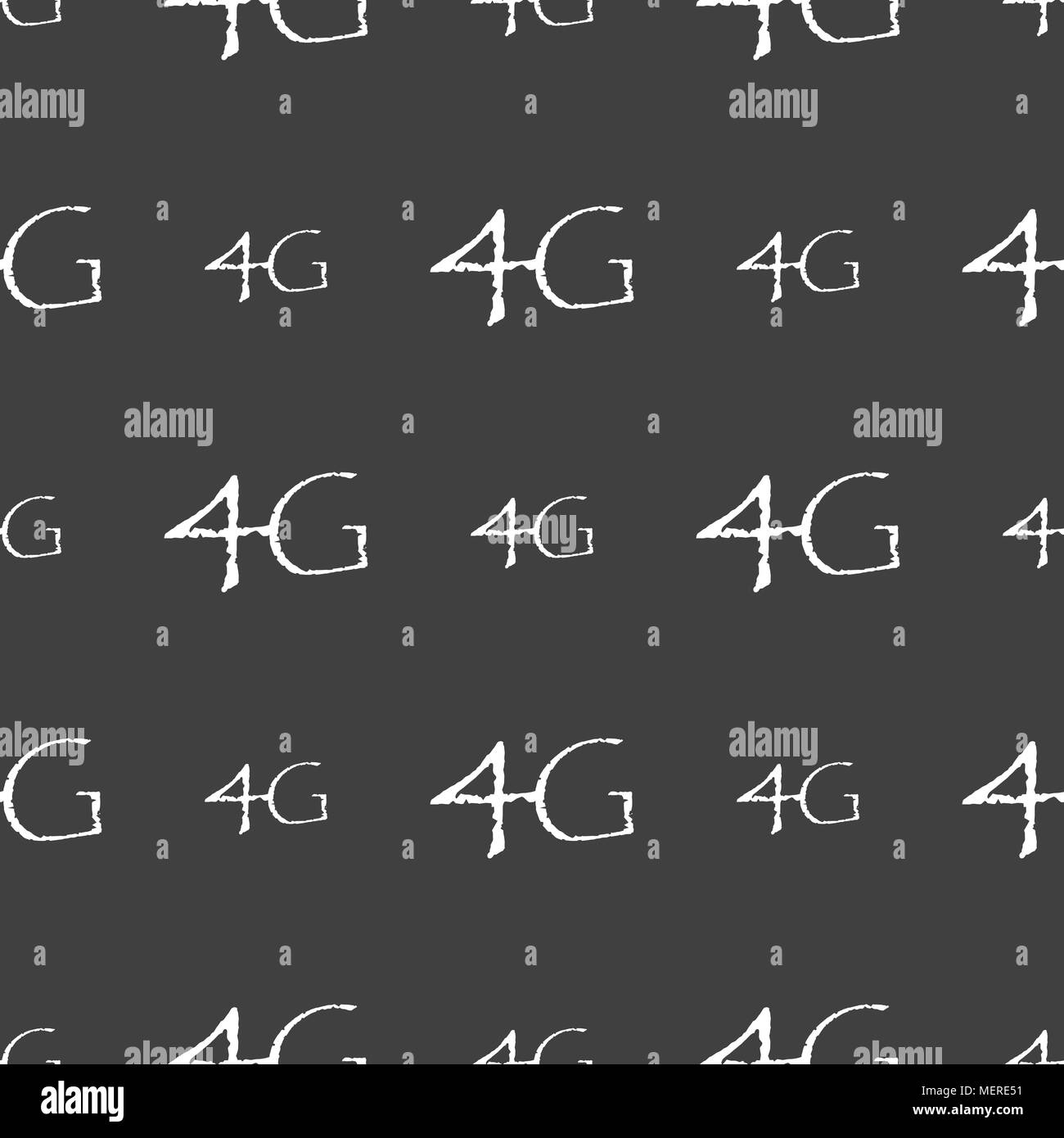 4G sign icon. Mobile telecommunications technology symbol. Seamless ...